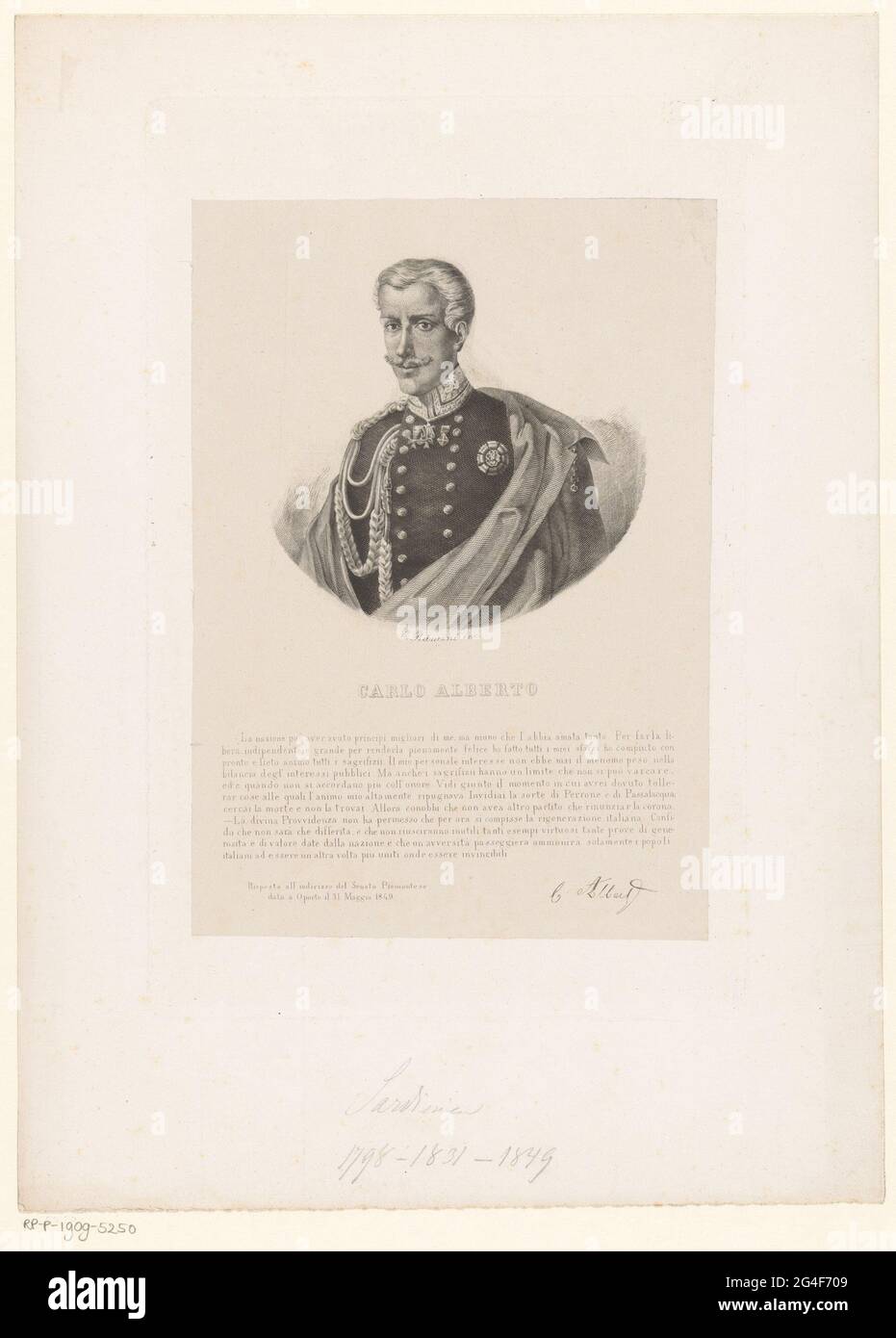 Charles albert of sardinia Banque de photographies et d’images à haute ...