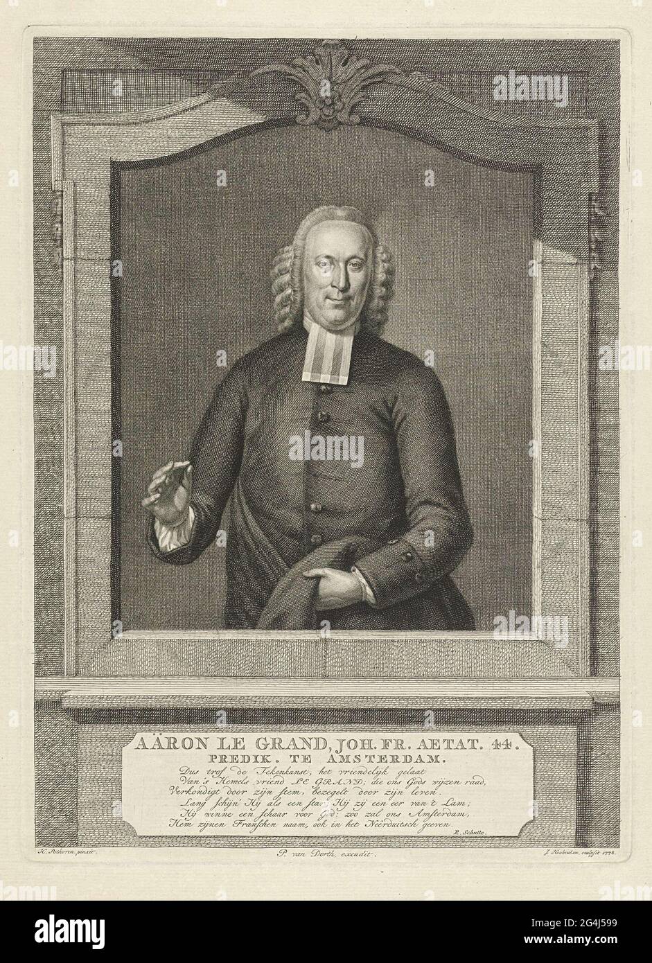 . AARON LE GRAND à l'âge de 44 ans, dans la moitié, dans une fenêtre ...