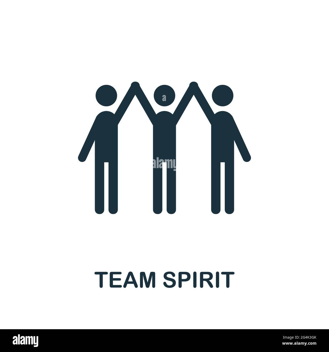 Icône Team Spirit. Élément simple monochrome de la collection soft ...