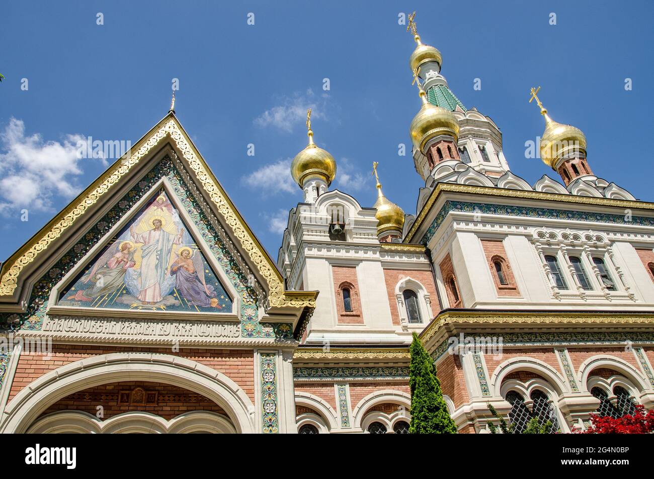 La splendide cathédrale orthodoxe russe Saint-Nicolas est située dans ...