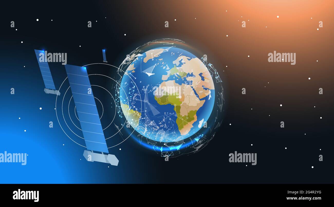 exploration spatiale concept de technologie aéronautique satellite d ...