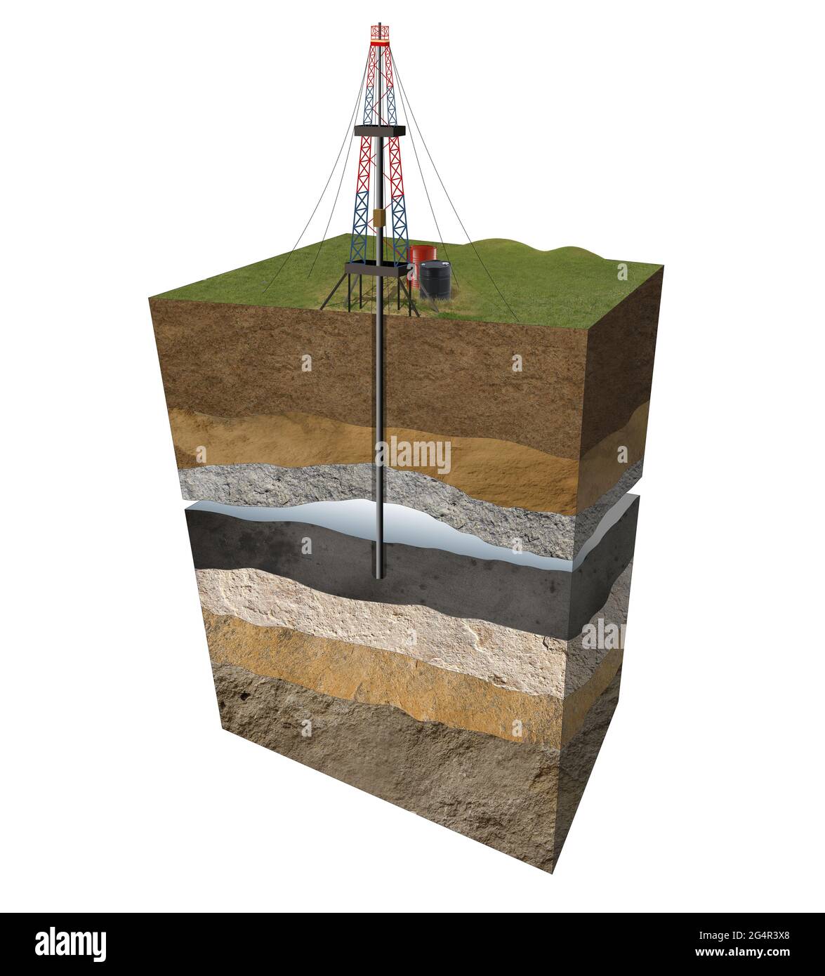 L'extraction du pétrole Banque d'images détourées - Alamy