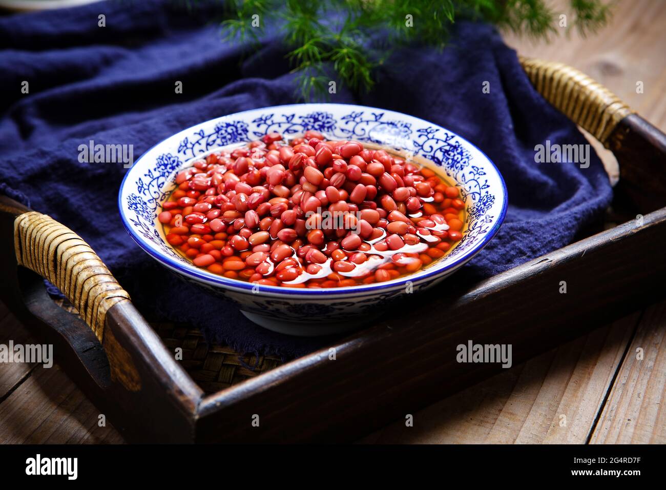 Soupe de riz soupe aux haricots rouges Banque de photographies et d ...