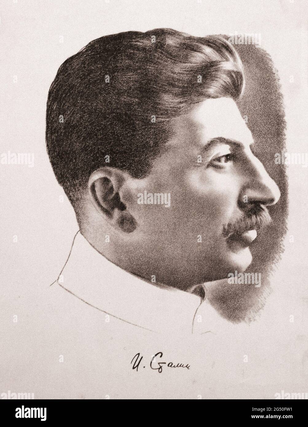 Portrait de Joseph Staline. Joseph Staline (1878 – 1953) un homme ...