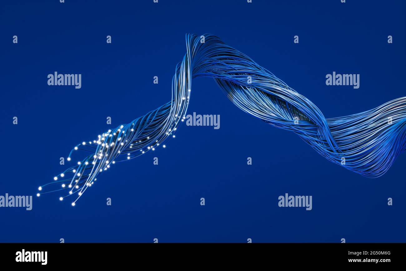 Fibre optique branchement Banque de photographies et d’images à haute ...