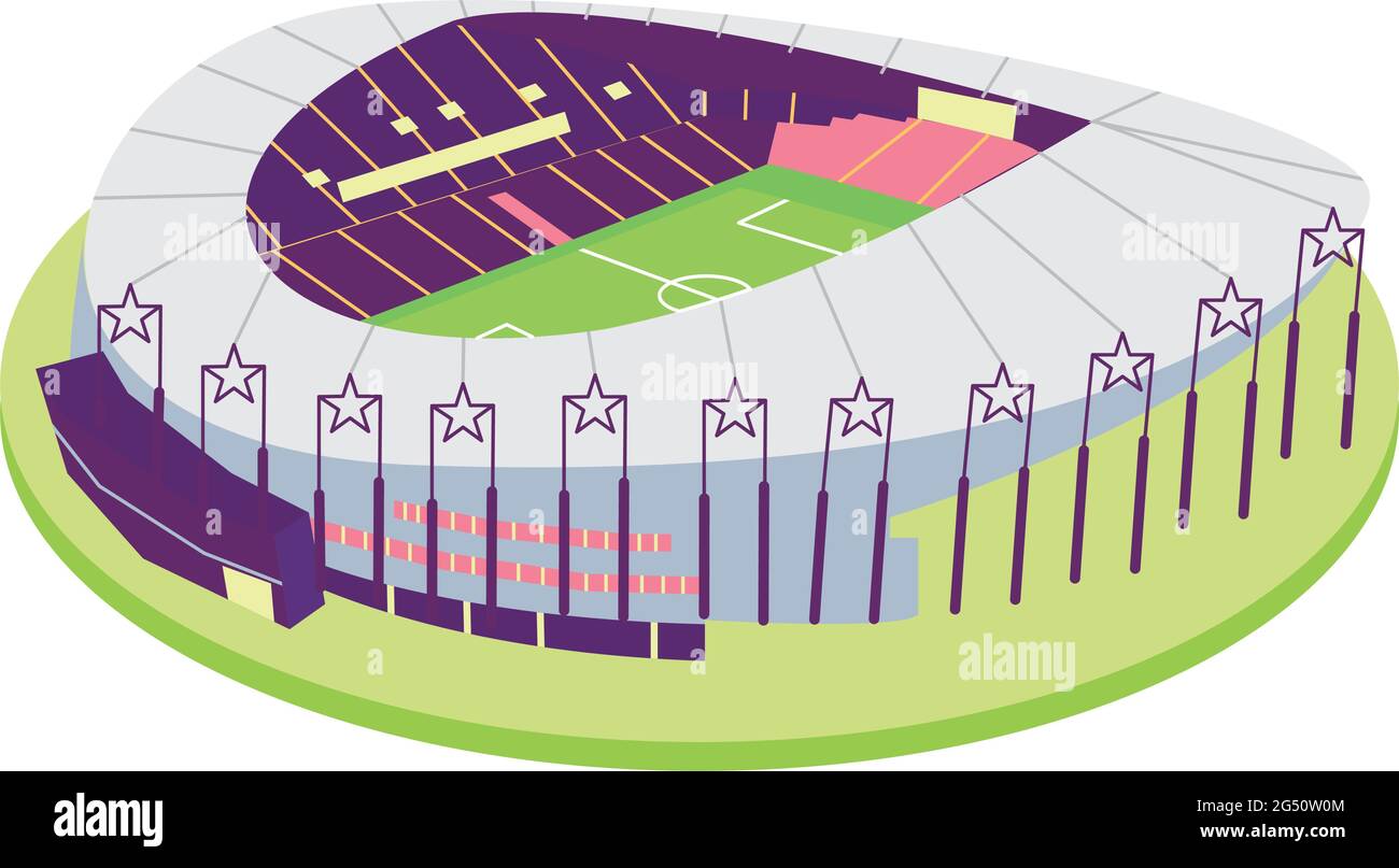 Stade de football moderne Banque d'images vectorielles - Alamy