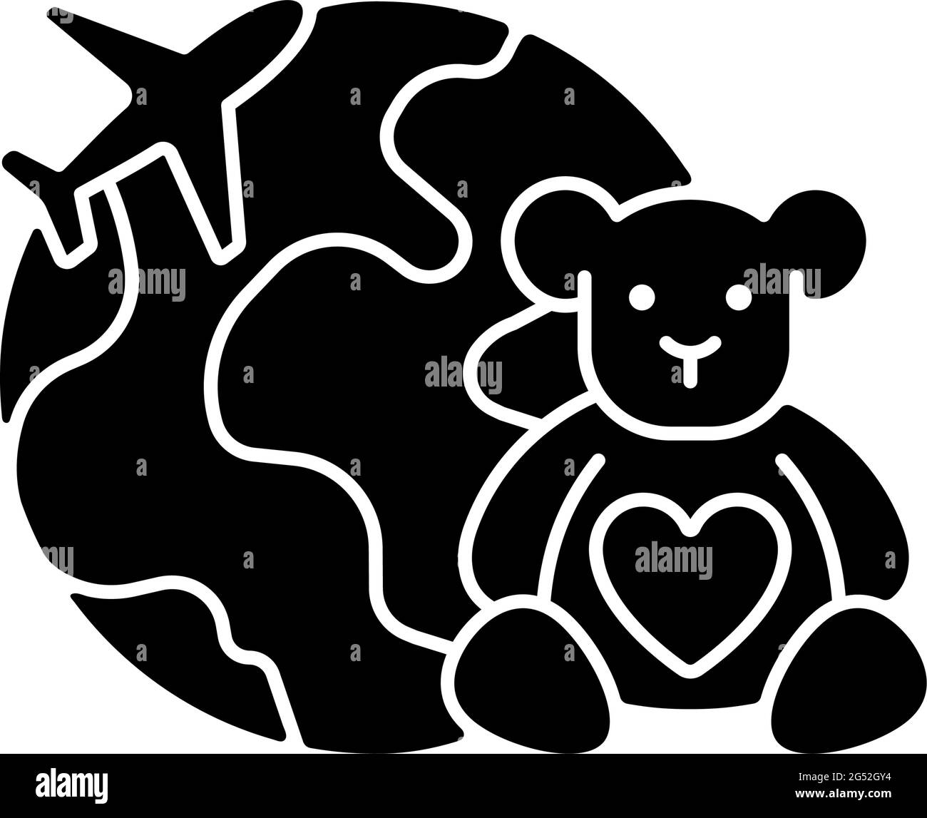 Visiter l'orphelinat Banque d'images vectorielles - Alamy