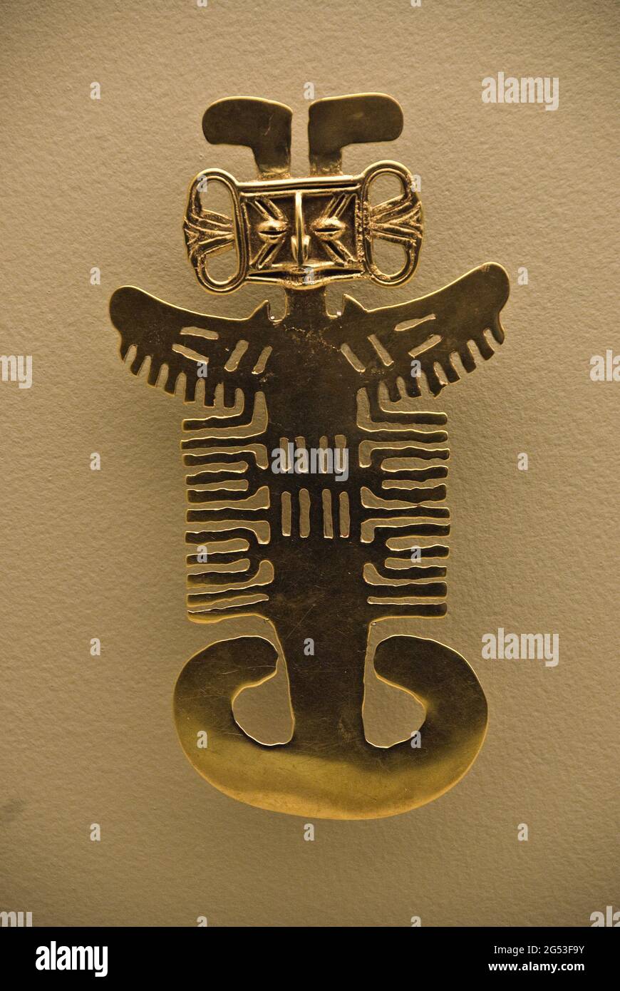 Figurine d'or au Museo del Oro (musée de l'or), Bogota, Colombie Photo ...