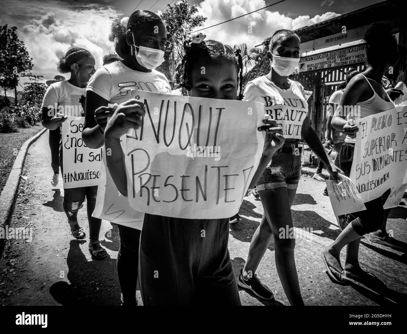 Colombien pacifique Banque d'images noir et blanc - Alamy