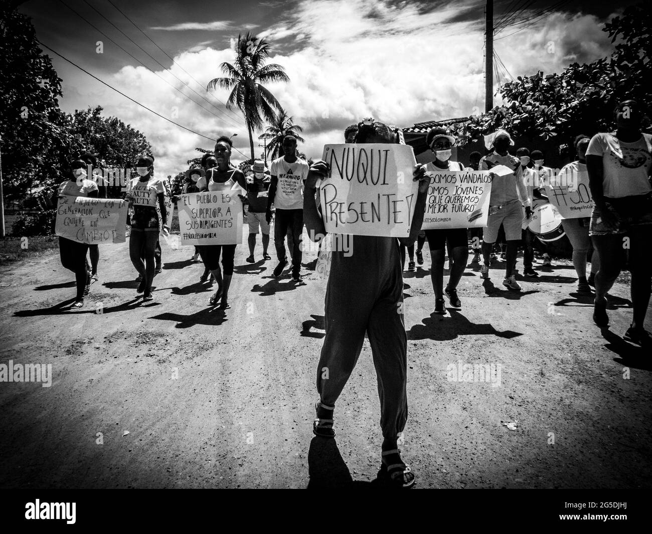 Colombien pacifique Banque d'images noir et blanc - Alamy