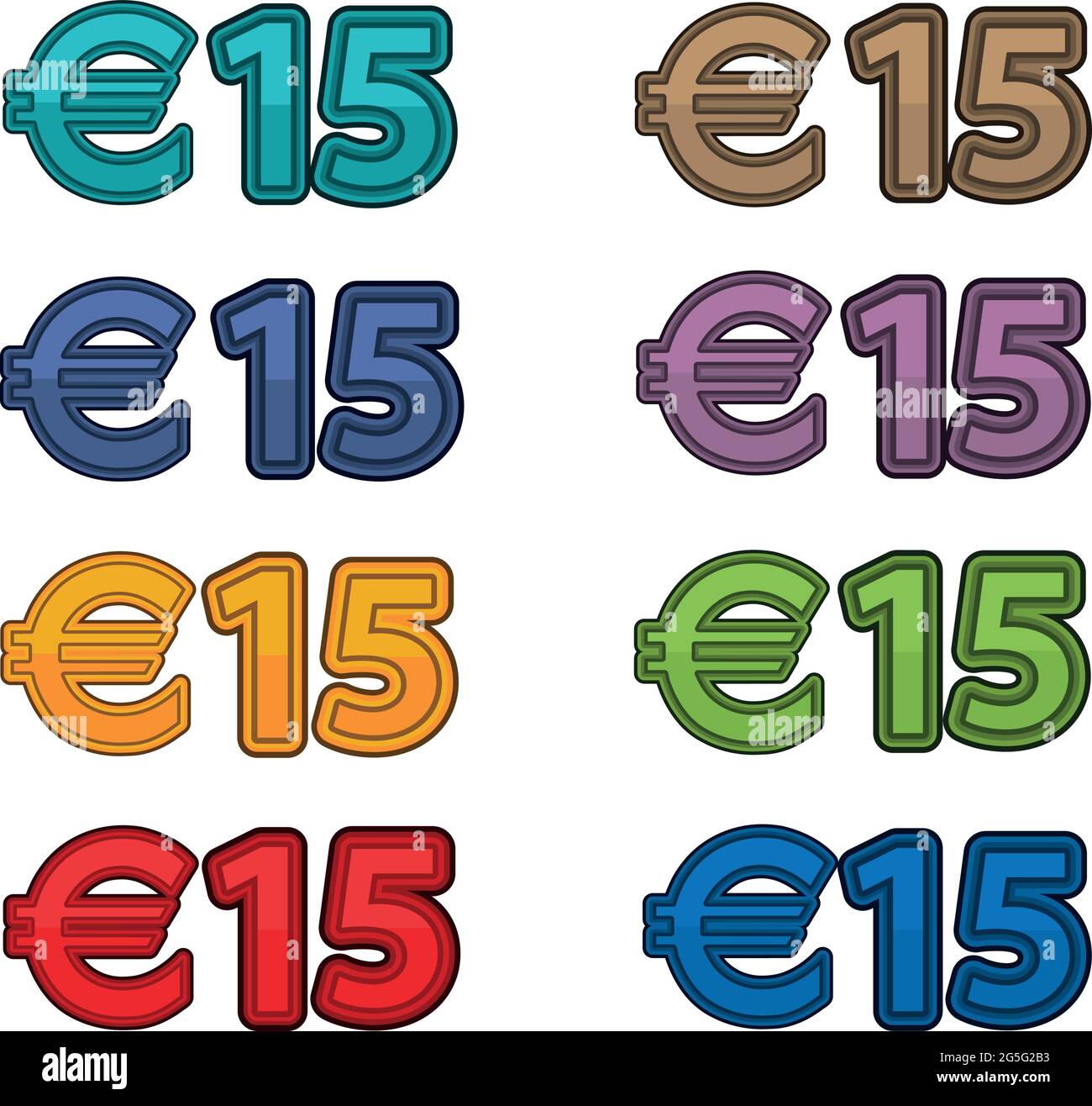 Euro bin Banque d'images vectorielles - Alamy