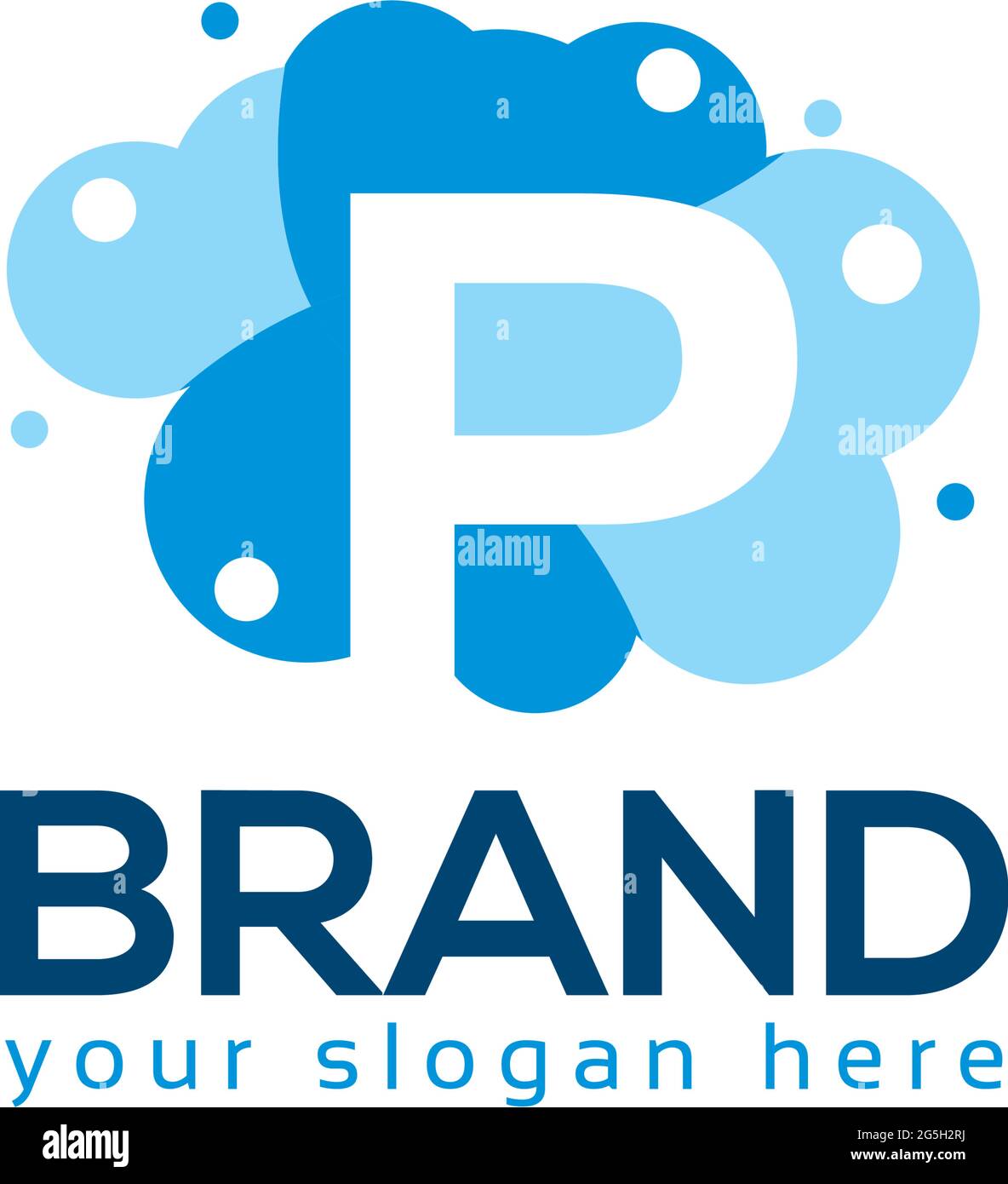 Lettre p logo design Banque d'images vectorielles - Alamy