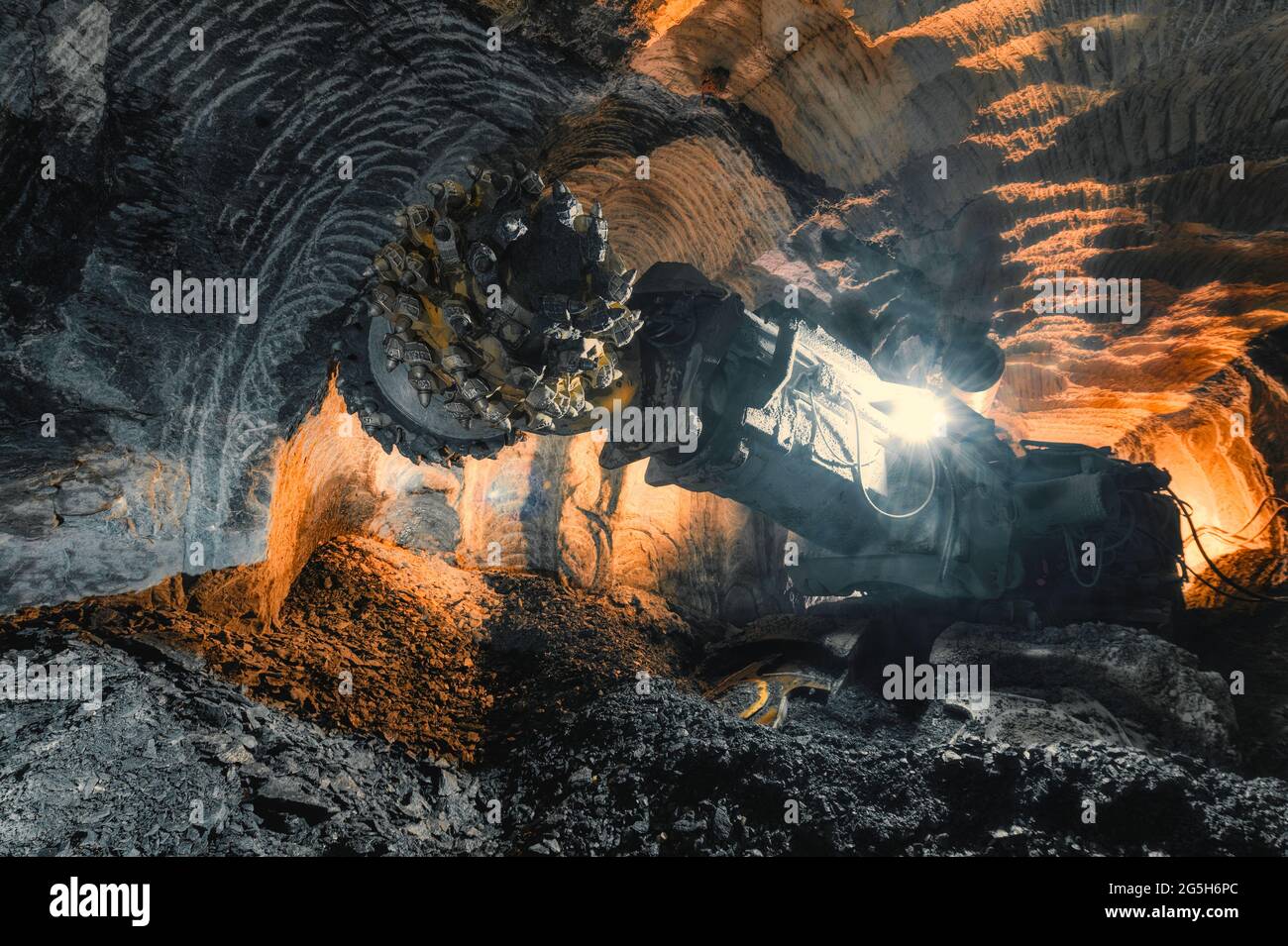 Mine souterraine par foudrayage Banque de photographies et d’images à ...