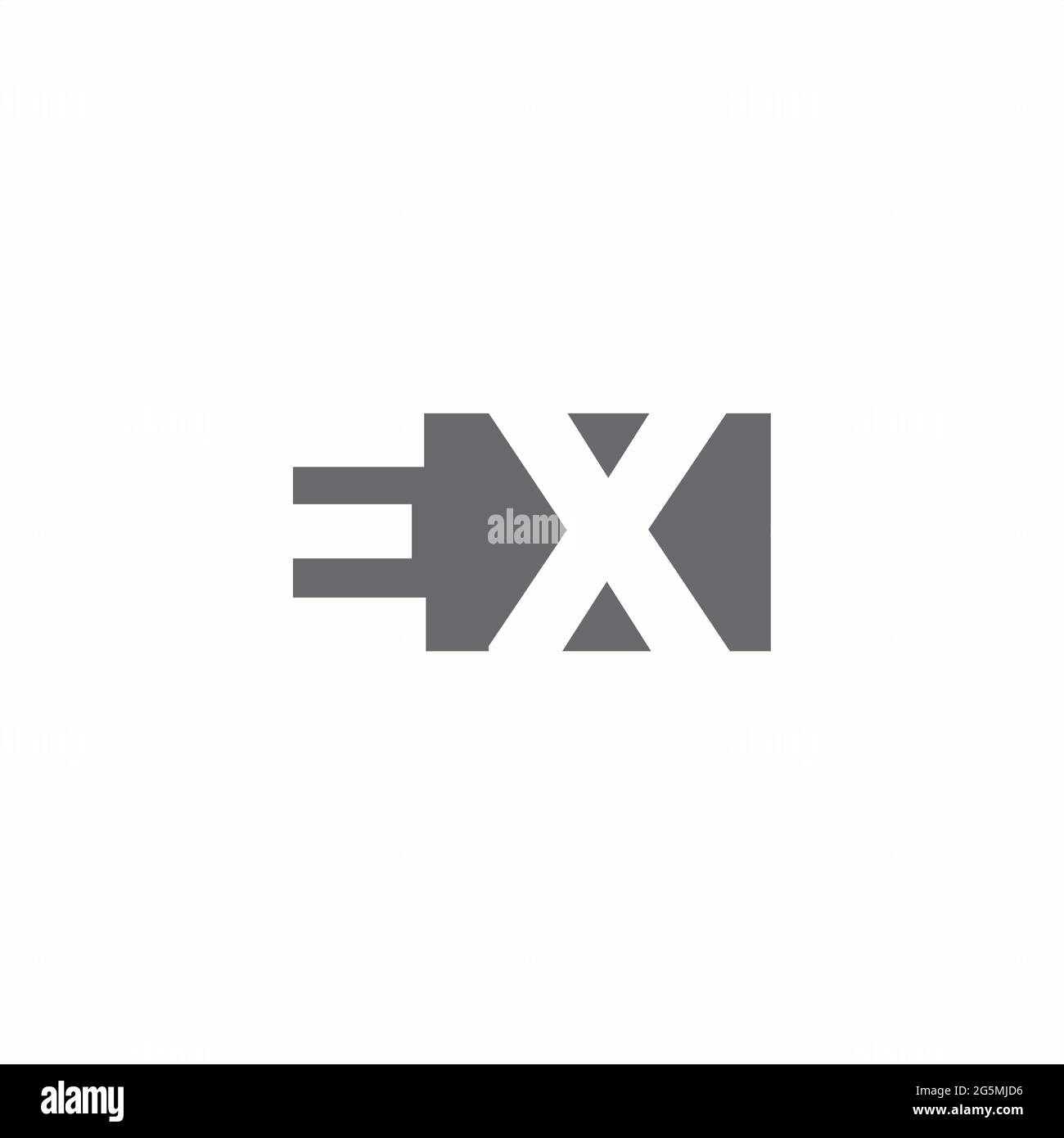 Ex initiales logo Banque d'images vectorielles - Alamy