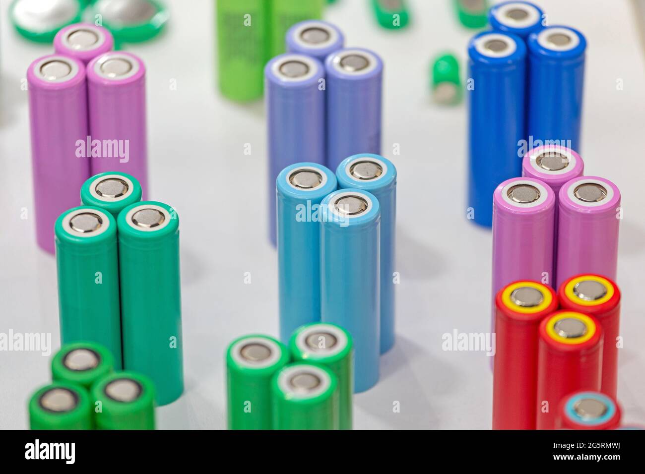 Lithium ion battery cells Banque de photographies et d’images à haute ...