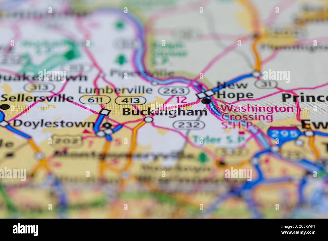 Mappa di buckingham Banque de photographies et d’images à haute ...