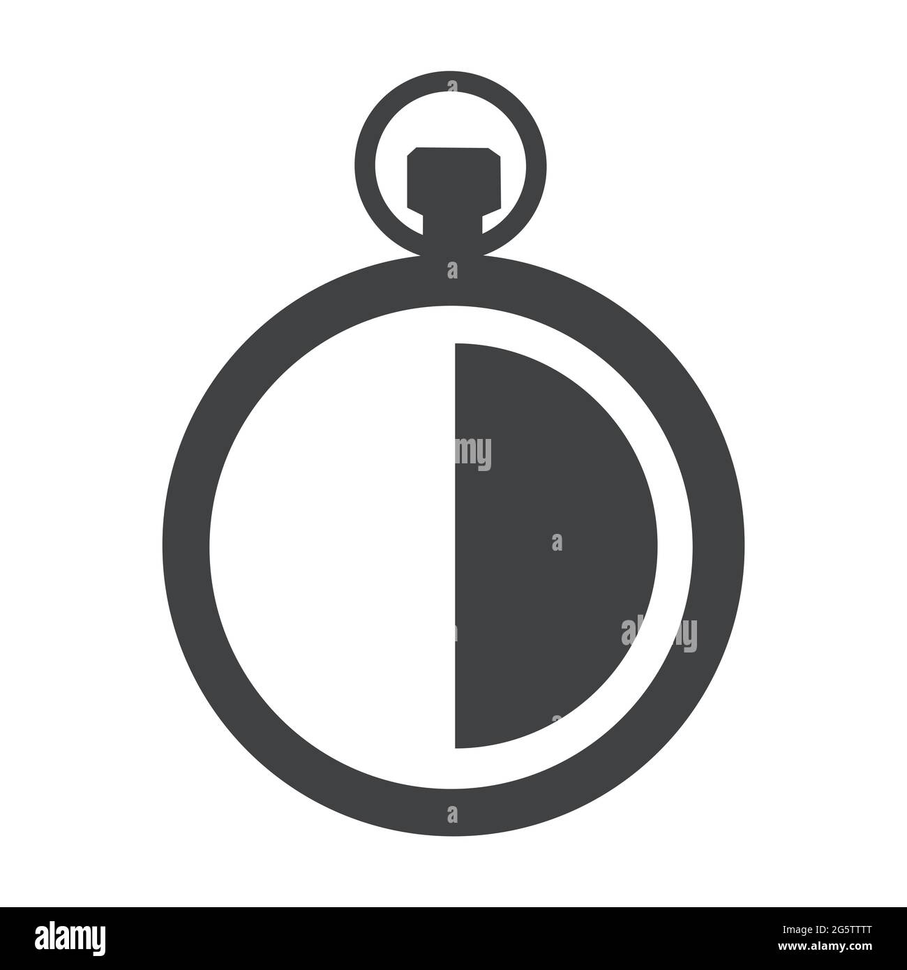 Icône vecteur d'horloge. Le symbole du chronomètre. Minuterie de 30 ...