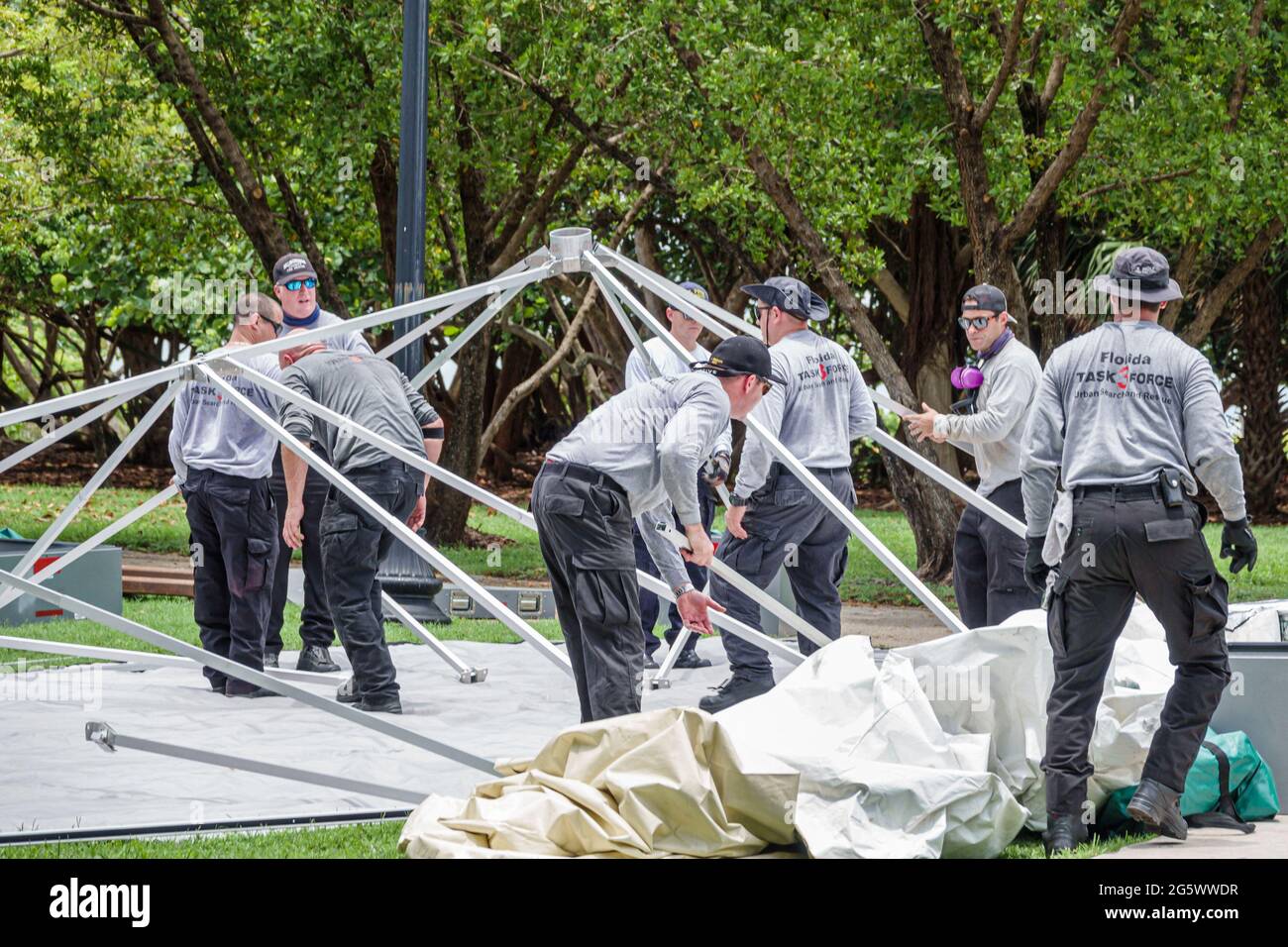 Miami Beach Florida Surfside Champlain Towers South condominium ...