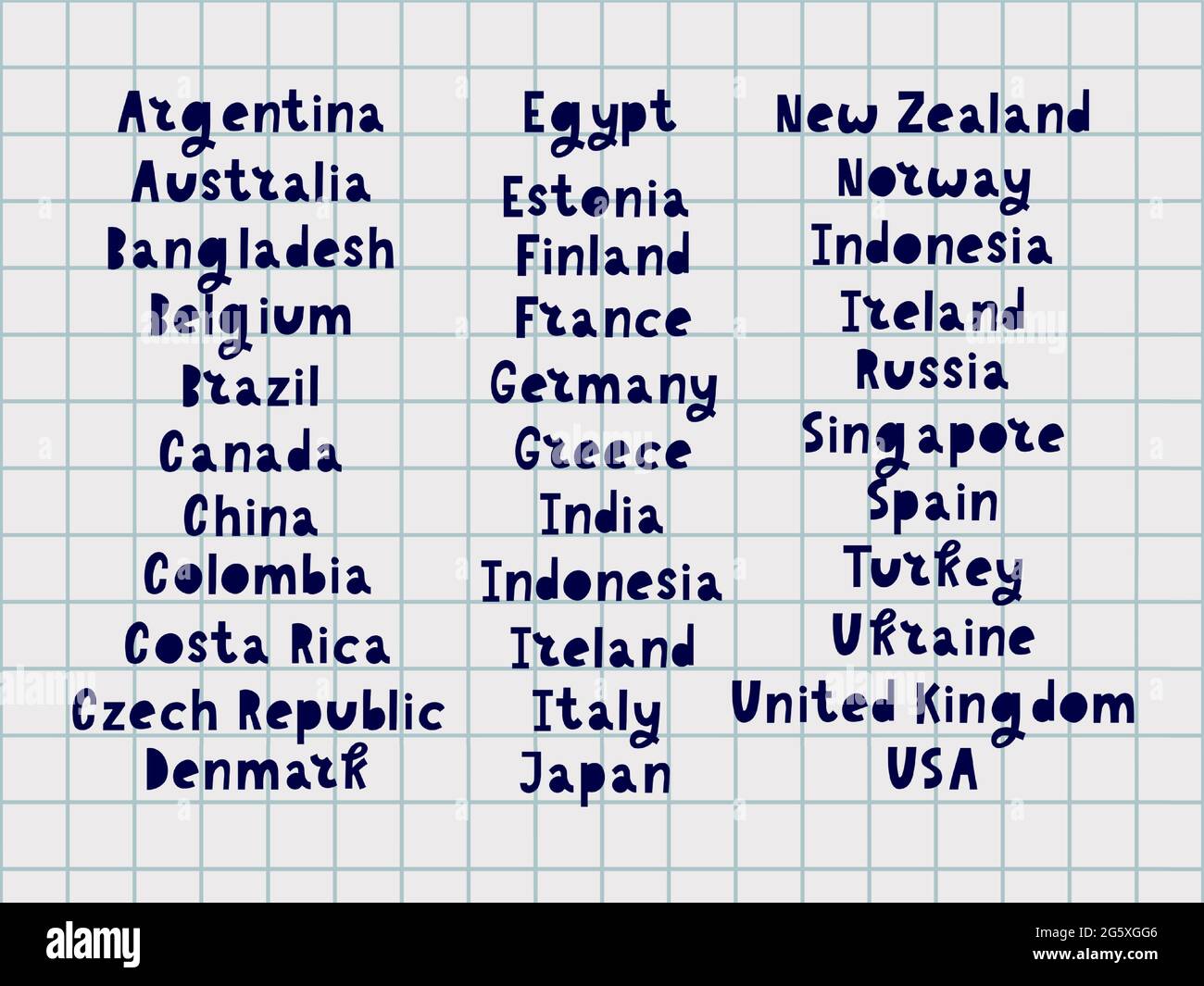 Pays villes Banque d'images vectorielles - Alamy