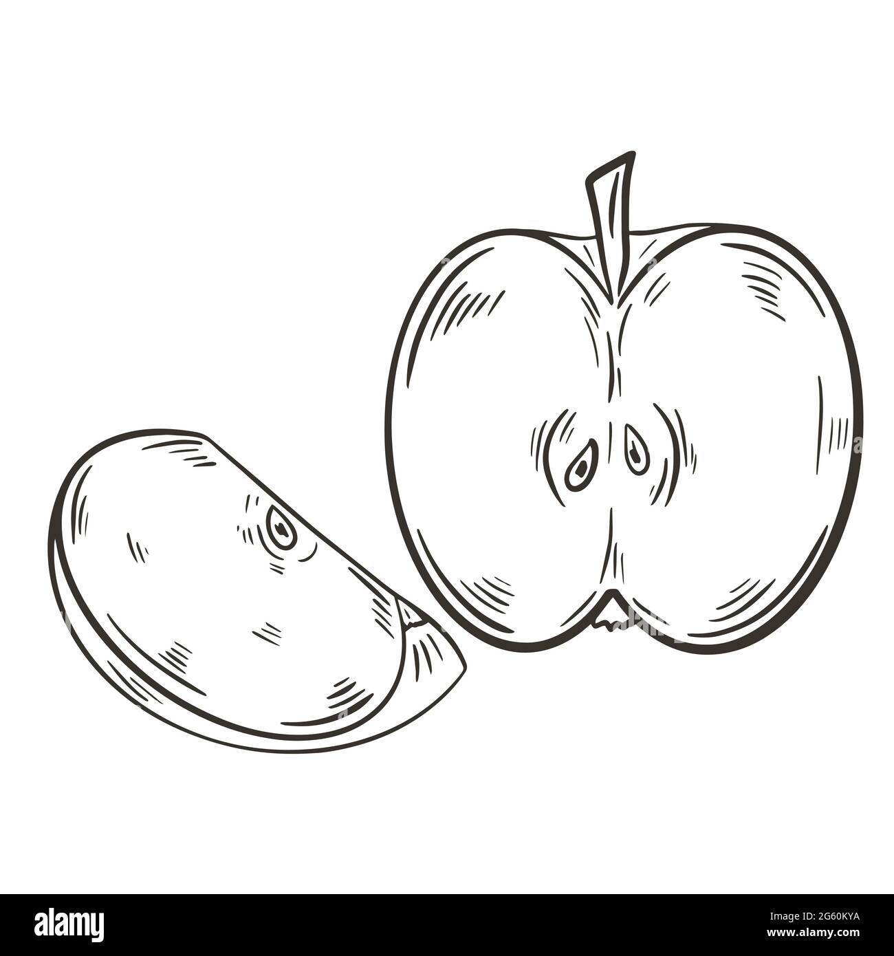 Dessin de pomme Banque de photographies et d’images à haute résolution ...