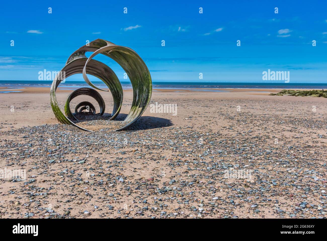 Ogre de mer sculpture cleveleys mythique Banque de photographies et d ...