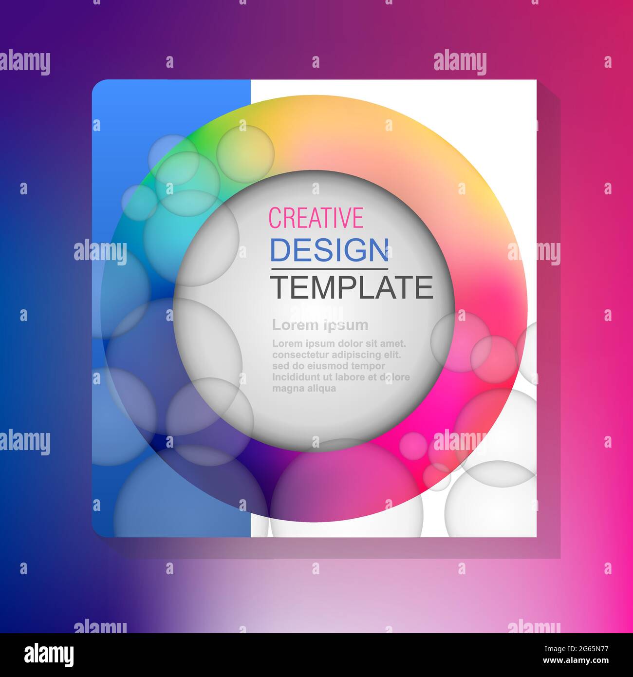 Cercle rouge rapport annuel modèle de conception de brochure vecteur ...
