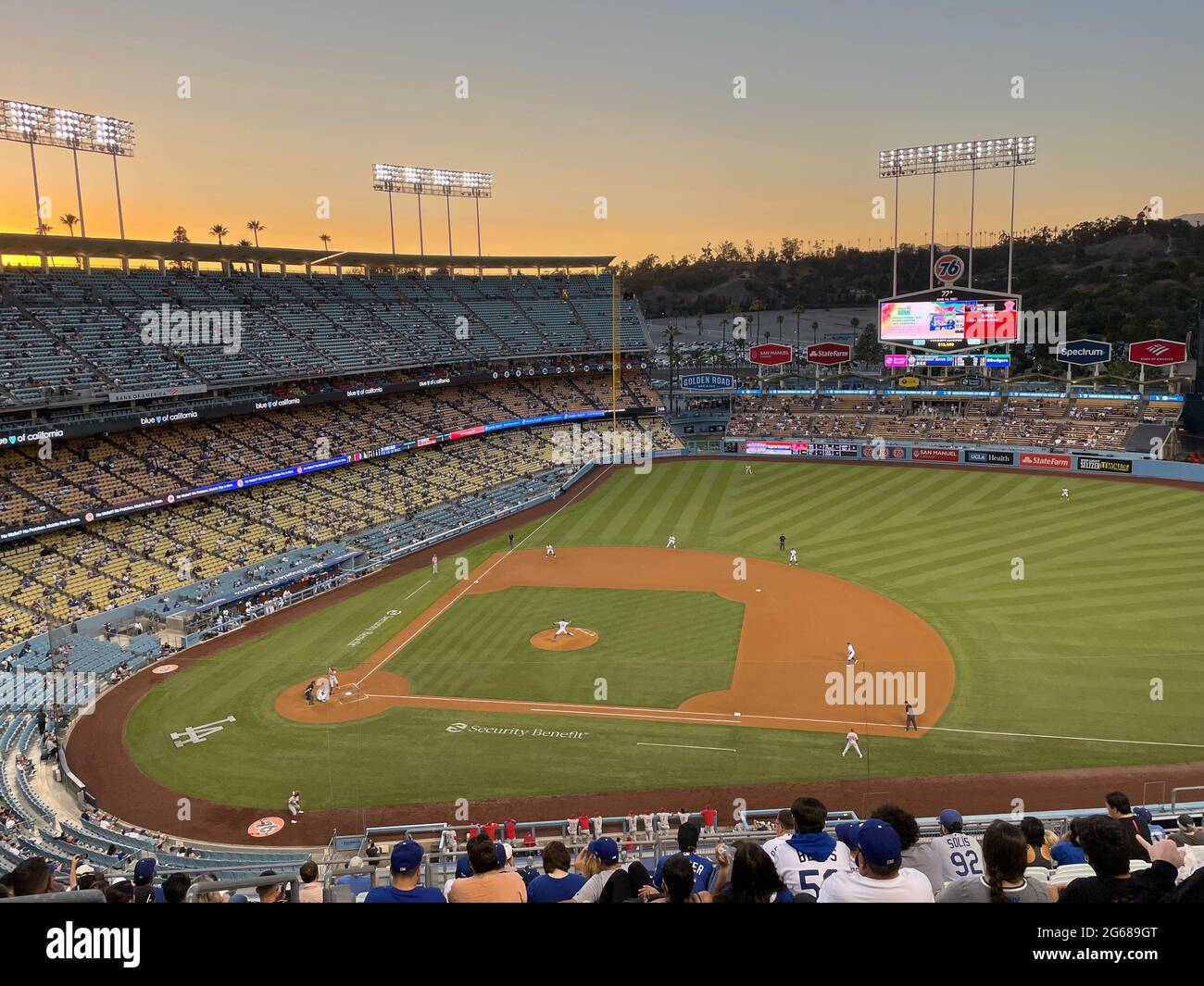 Stade de baseball los angeles dodgers Banque de photographies et d ...