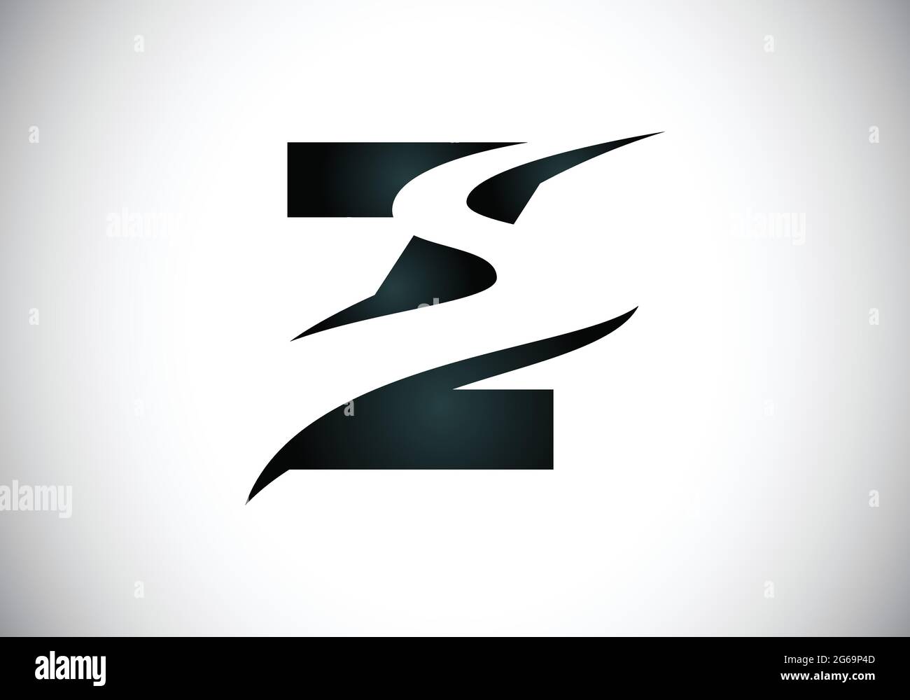 Lettre z initiale avec modèle vectoriel de logo Backspace S ou chemin ...