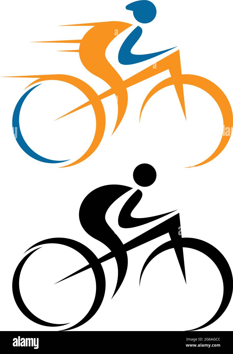 Vélo. Logo de l'icône de vélo vecteur. Concept de cyclisme Image ...