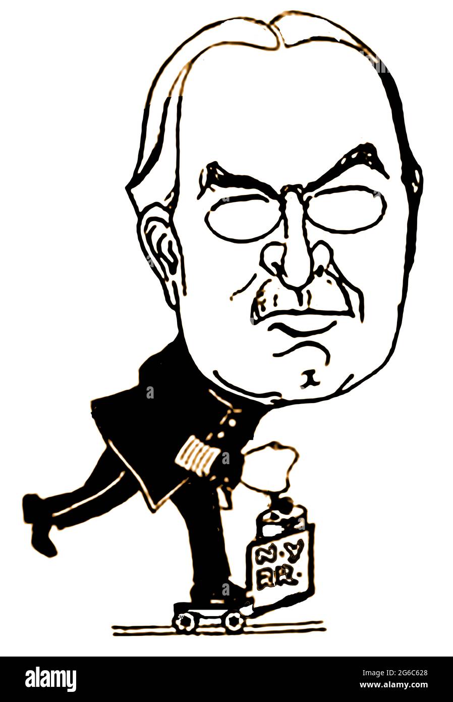 Theodore Shonts - d'un livre de caricatures de dessins animés de ...