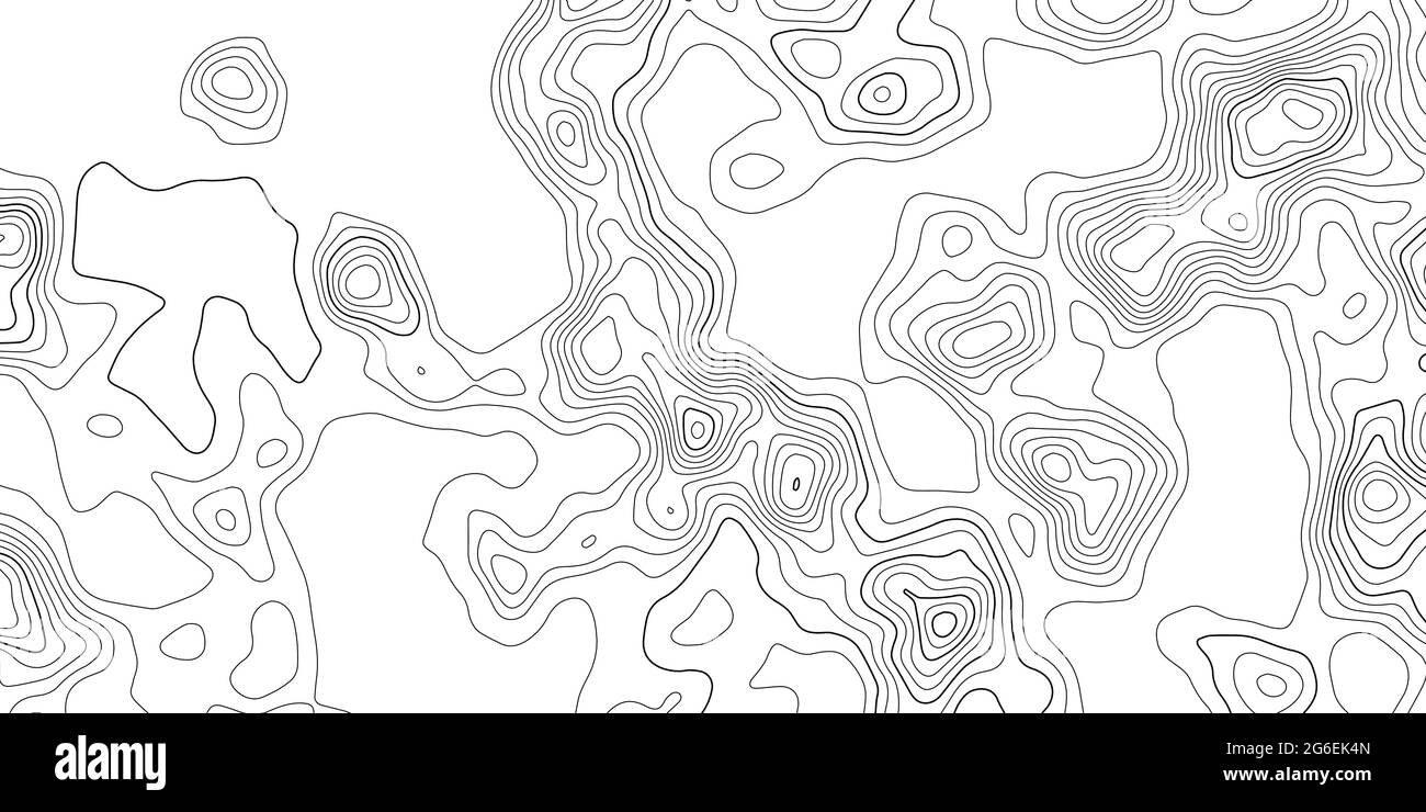 Dessin topographique Banque d'images noir et blanc - Alamy