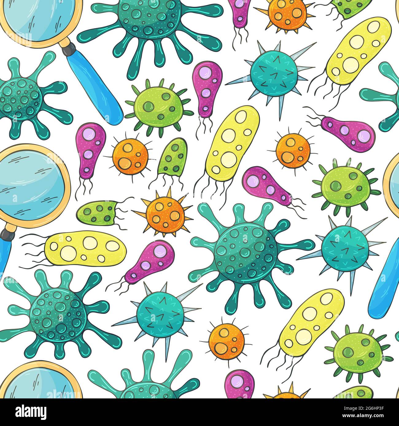 Microbes Vector Vectors Banque d'image et photos - Alamy