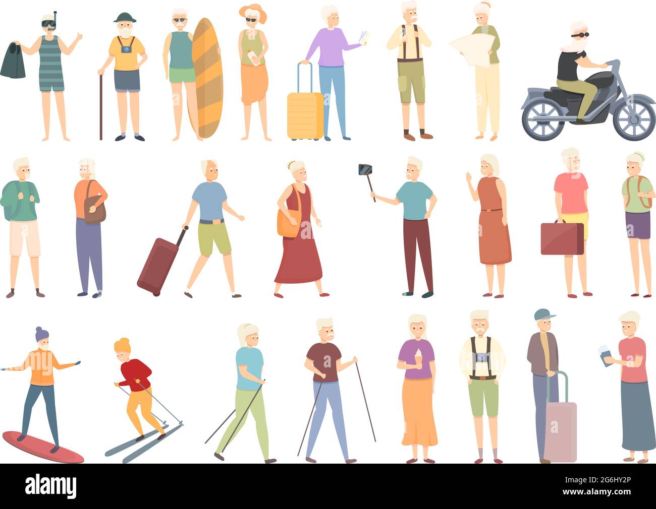 Retirement Cartoon Banque d'images vectorielles - Alamy