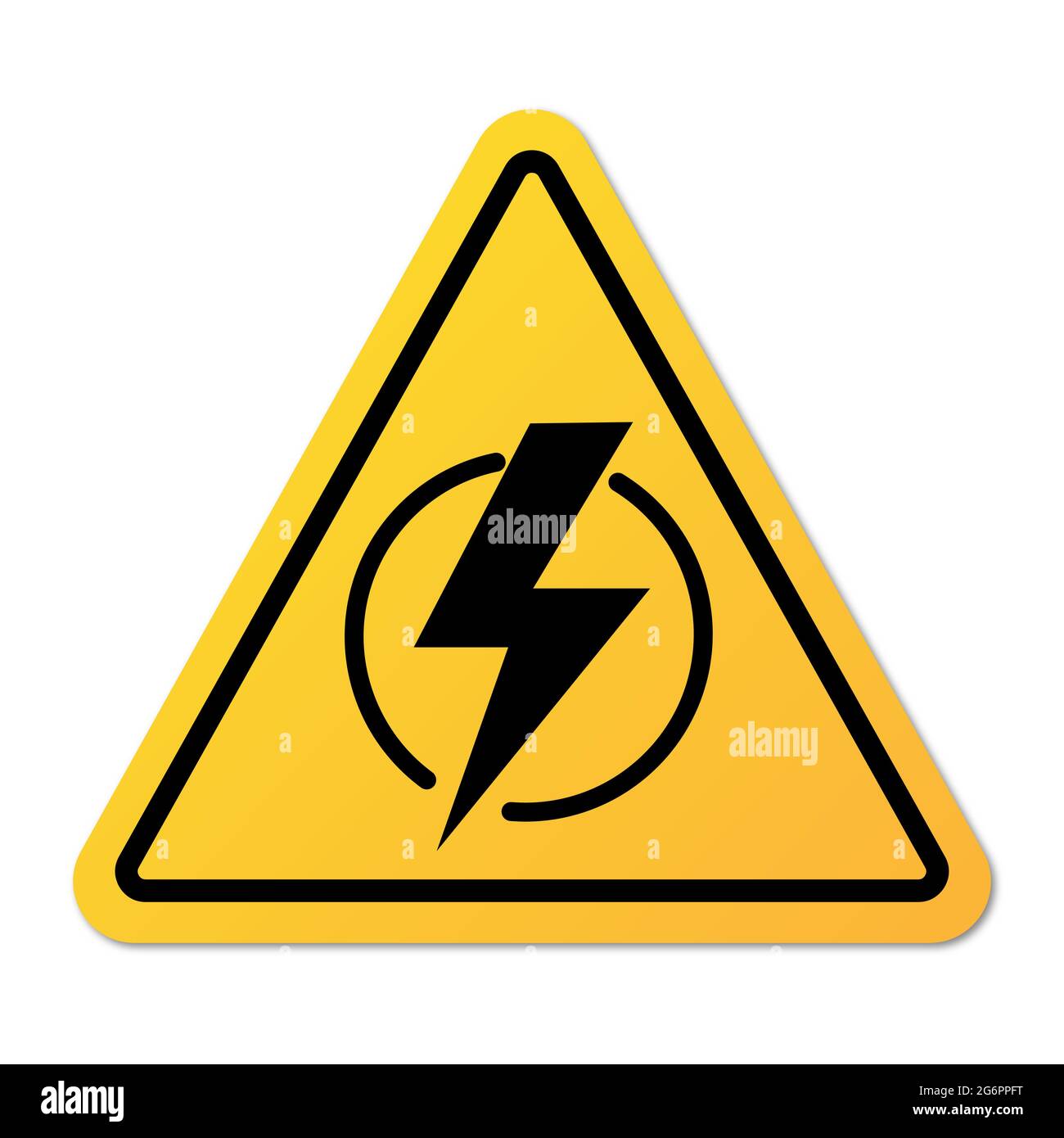 Coupure de courant. Symbole sans électricité. Panneau d'avertissement ...