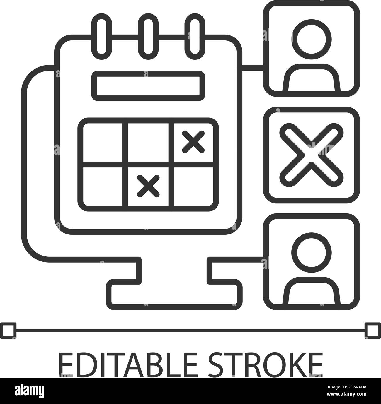 Absence Management Icon Banque d'image et photos - Alamy