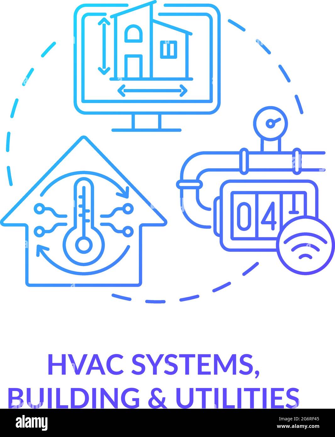Hvac pictogramme Banque d'images vectorielles - Alamy