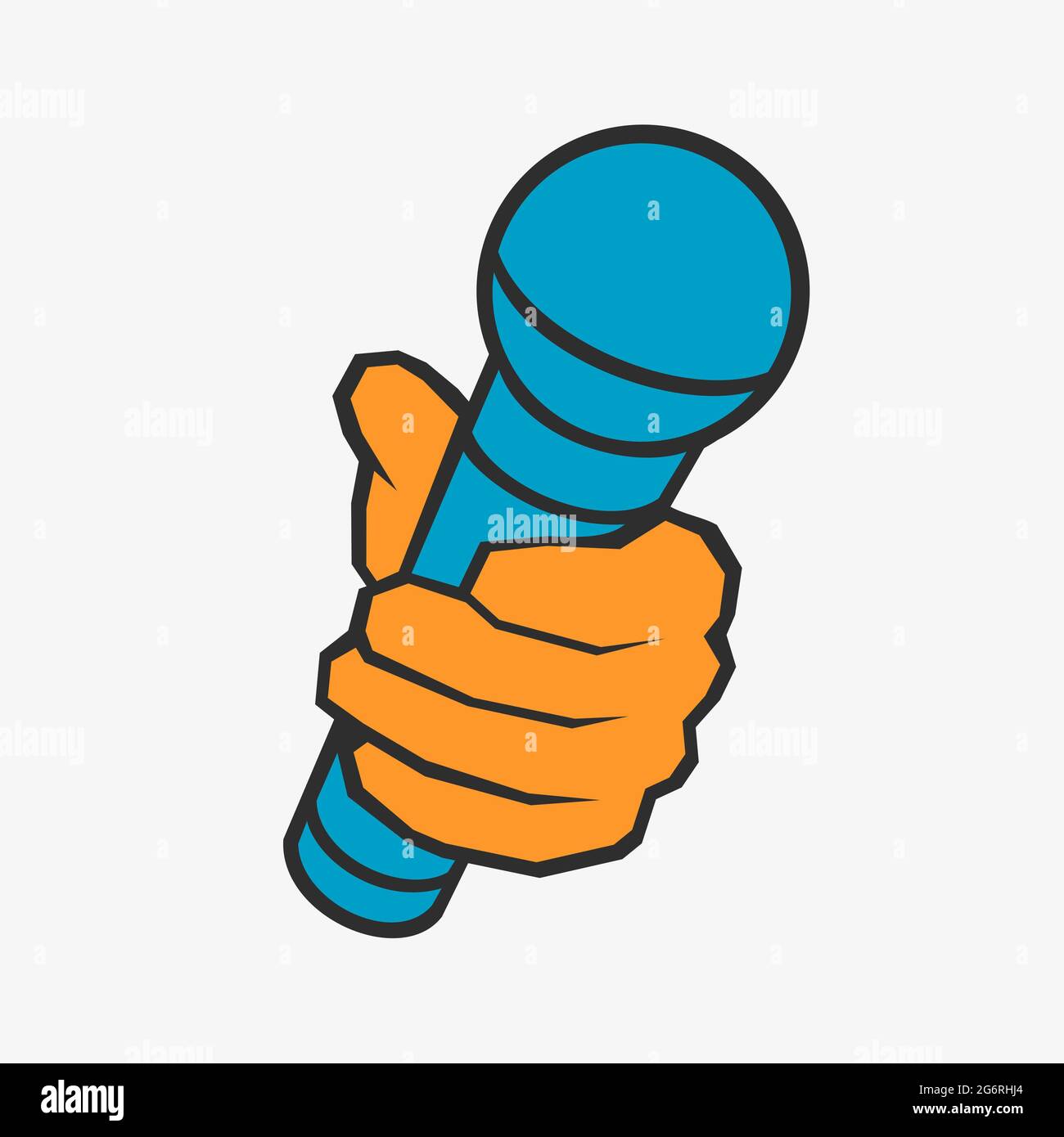 Hand holding microphone Banque de photographies et d’images à haute ...