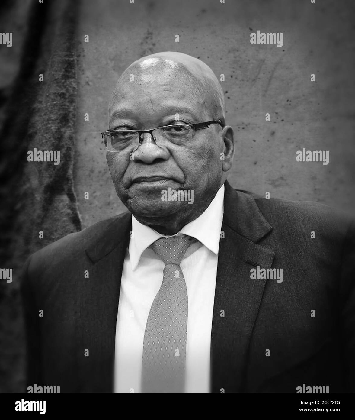 Jacob zuma johannesburg Banque d'images noir et blanc - Alamy