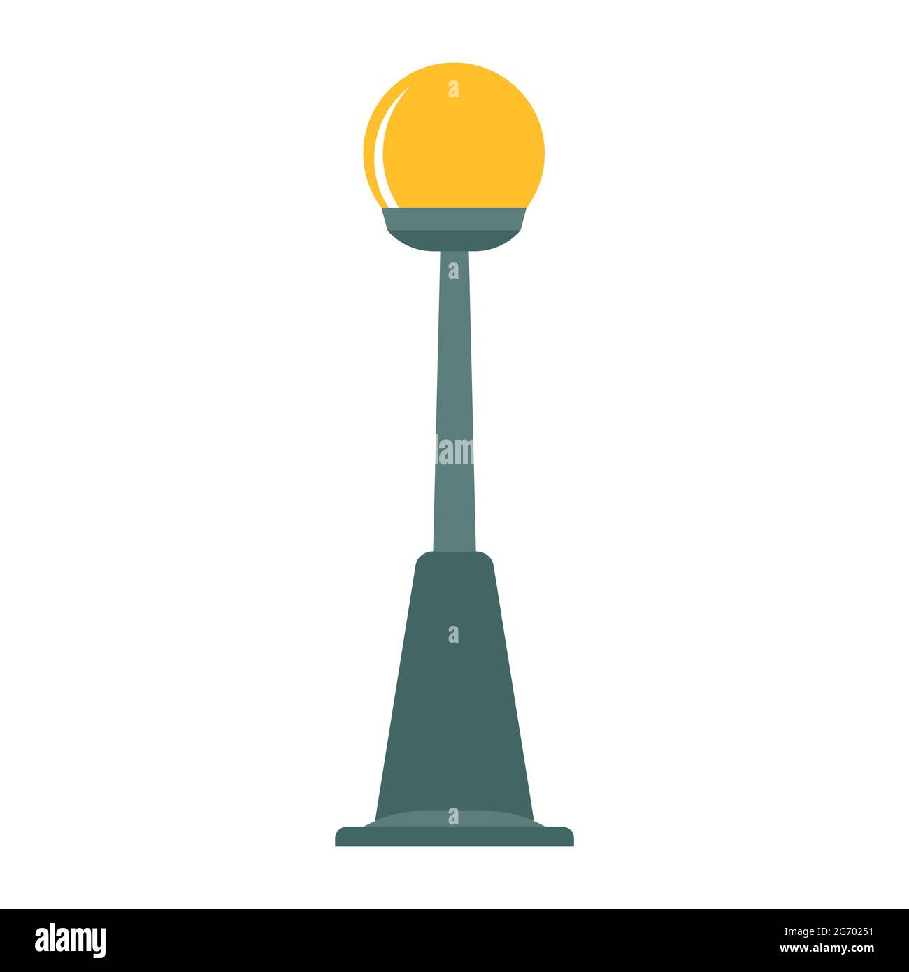 Lampadaire de rue vecteur illustration lumière poteau urbain ...