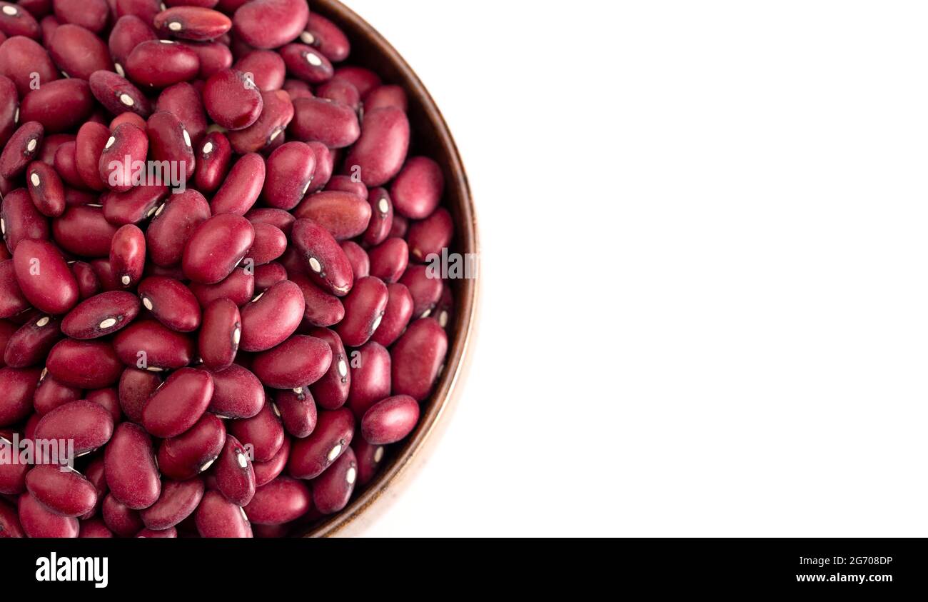 De haricots rouges sur blanc Banque de photographies et d’images à ...