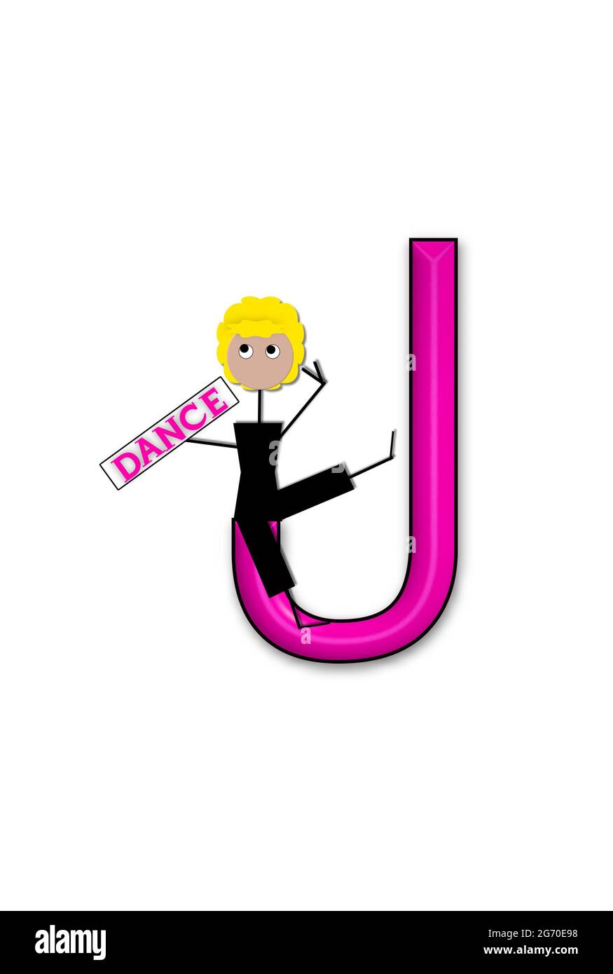 La lettre J, dans l'ensemble d'alphabet « Dance Kids », est entourée en ...