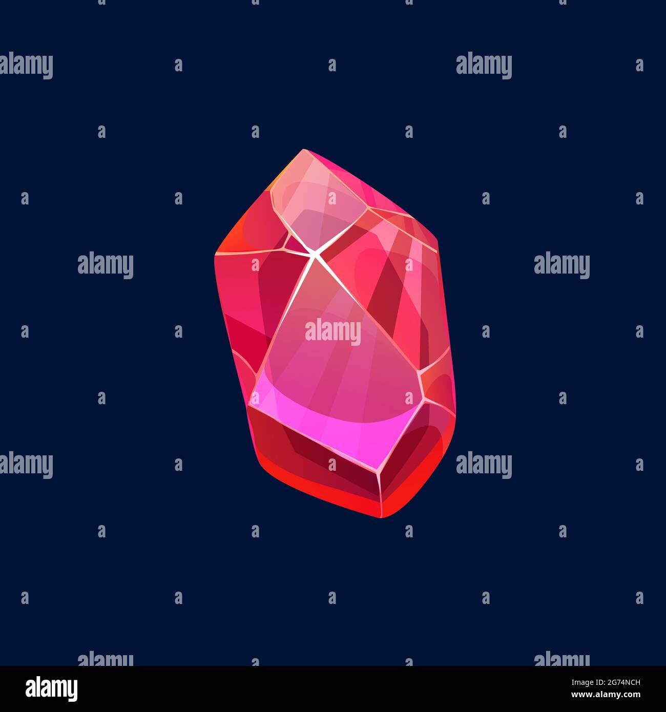 Rubis brut Banque d'images vectorielles - Alamy