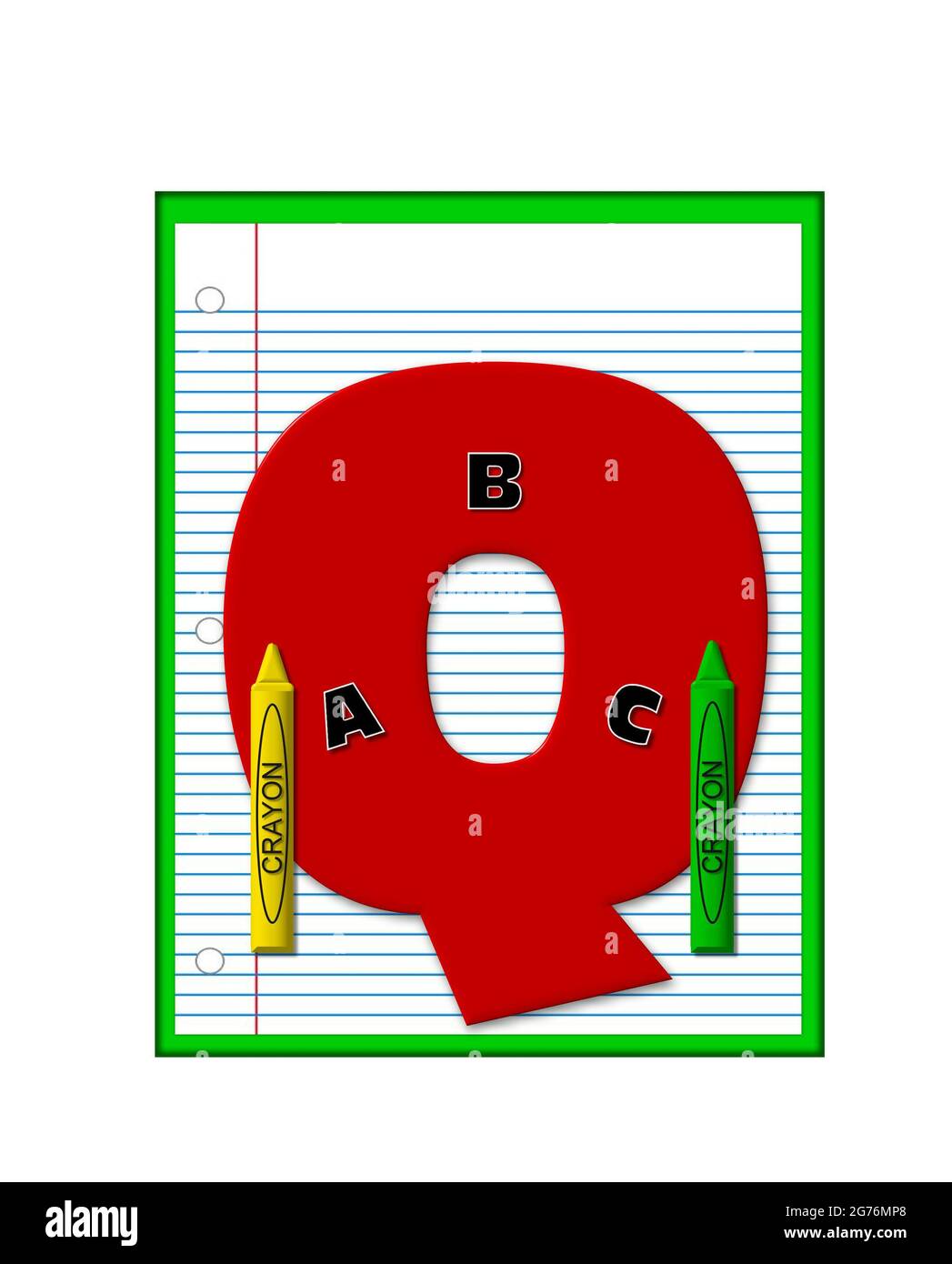 La lettre Q, dans l'ensemble de l'alphabet « Grade School Homwork » est ...