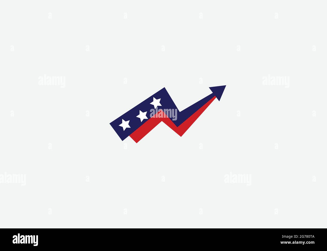 Arrow up increase icon vector Banque de photographies et d’images à ...