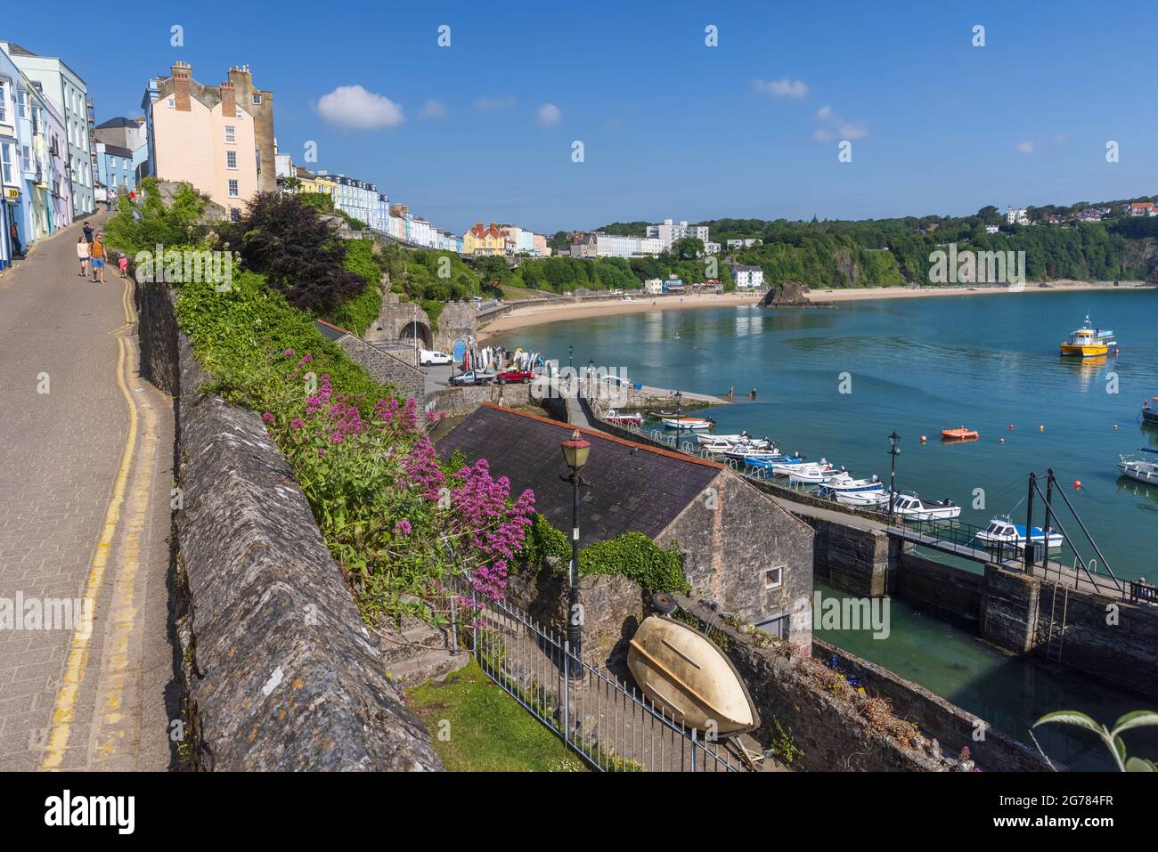 Tenby plage et port Banque de photographies et d’images à haute ...