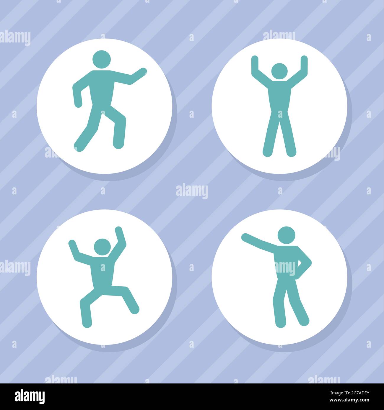 pictogramme homme ensemble d'icônes Image Vectorielle Stock - Alamy