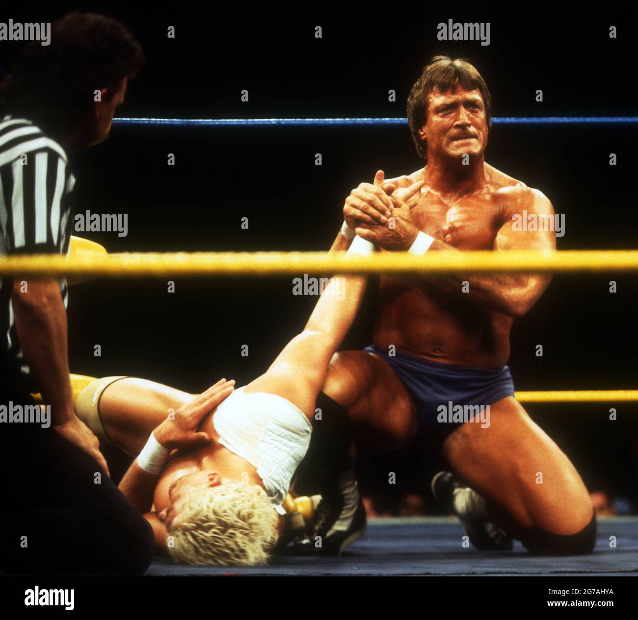 **PHOTO DE FICHIER** Paul Orndorff est décédé. Paul Orndorff et Dustin ...