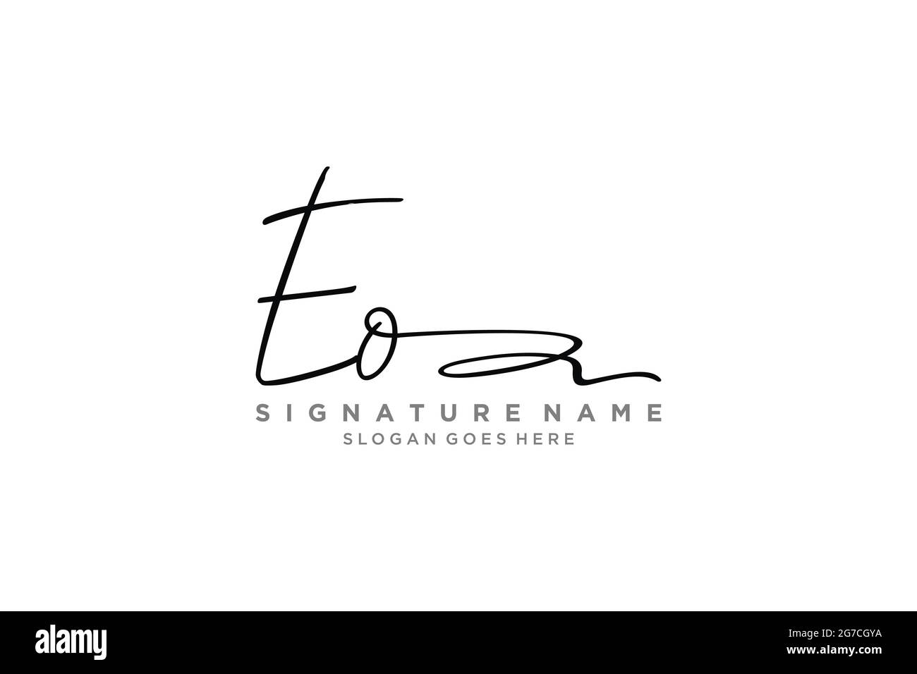 Lettre EO Signature logo Template Design élégant logo Sign symbole ...