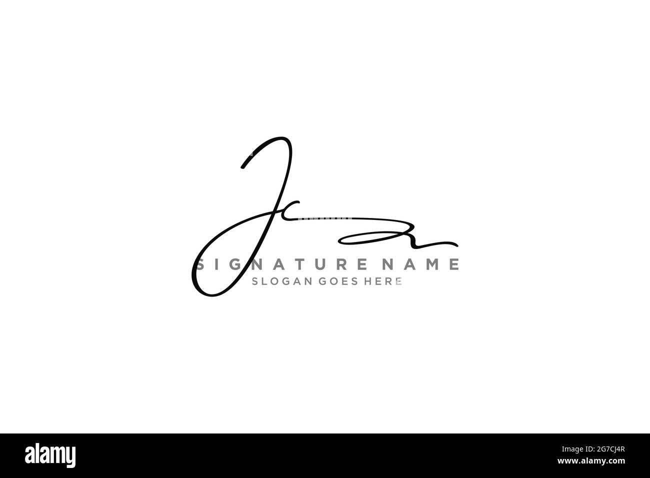 Lettre JC Signature logo Template Design élégant logo Sign symbole ...