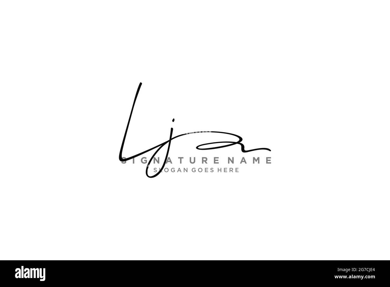 LJ lettre Signature logo Template Design élégant logo signe symbole ...